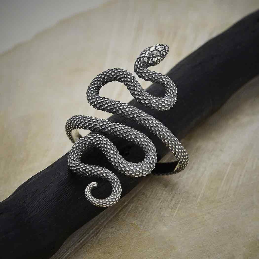 Snake Ring .925 Sterling Silver or Solid Bronze Snake Ring. | Etsy