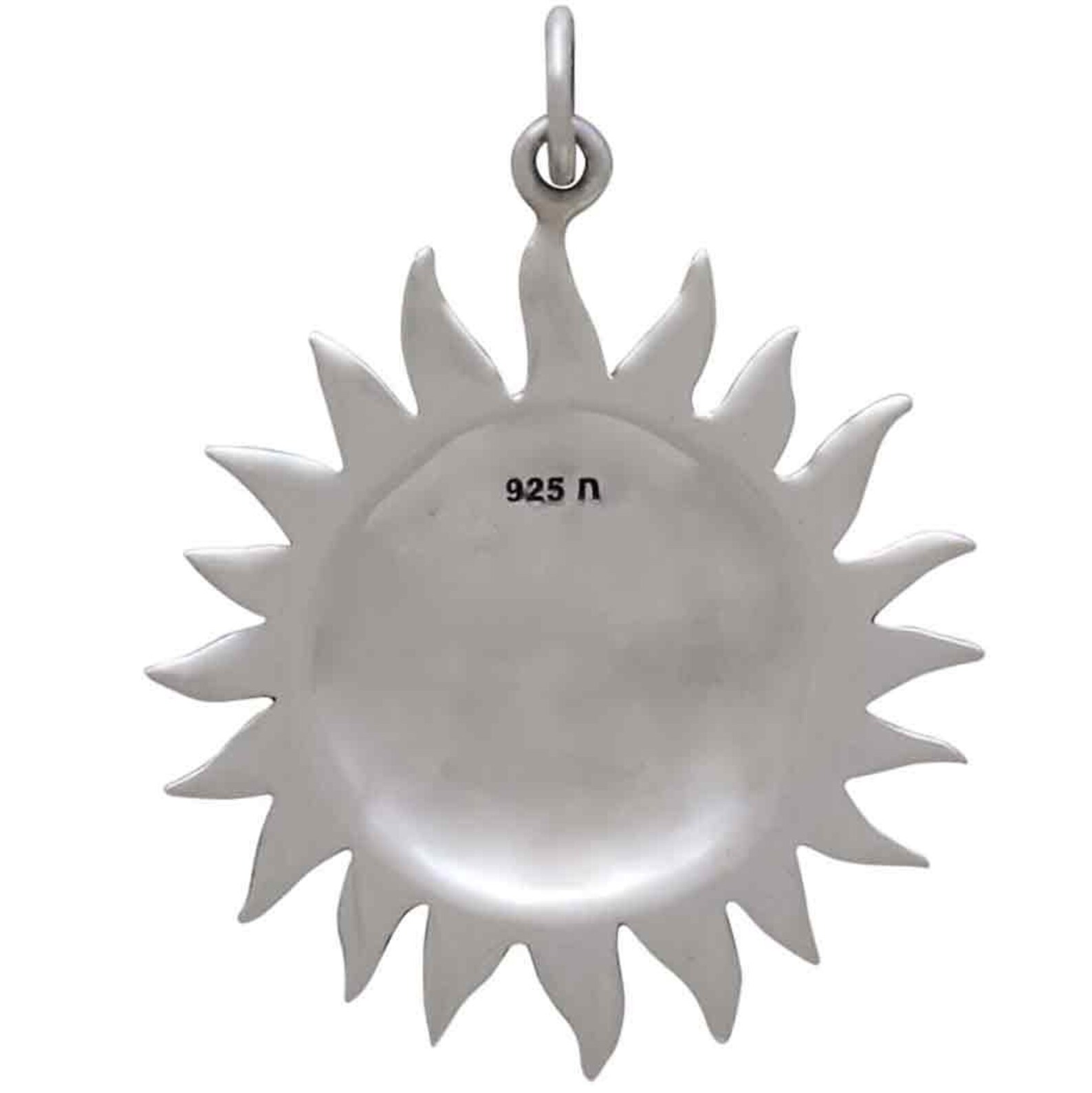 Sterling Silver Sun Charm. 925 Sterling Silver Smiling Sun | Etsy