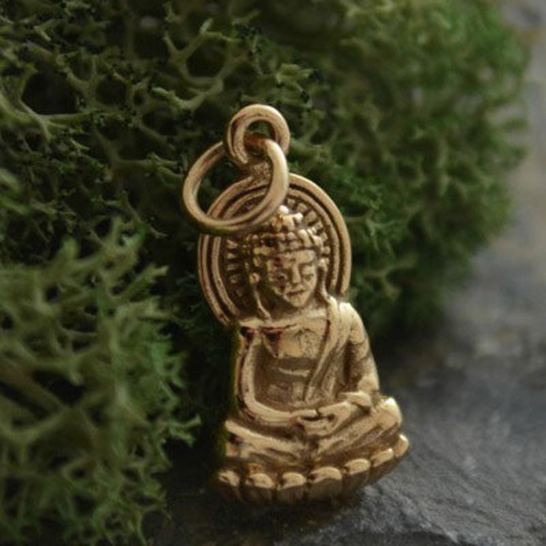 Bronze Buddha Charm. 925 Sterling Silver Buddha Charm or Bronze Buddha ...
