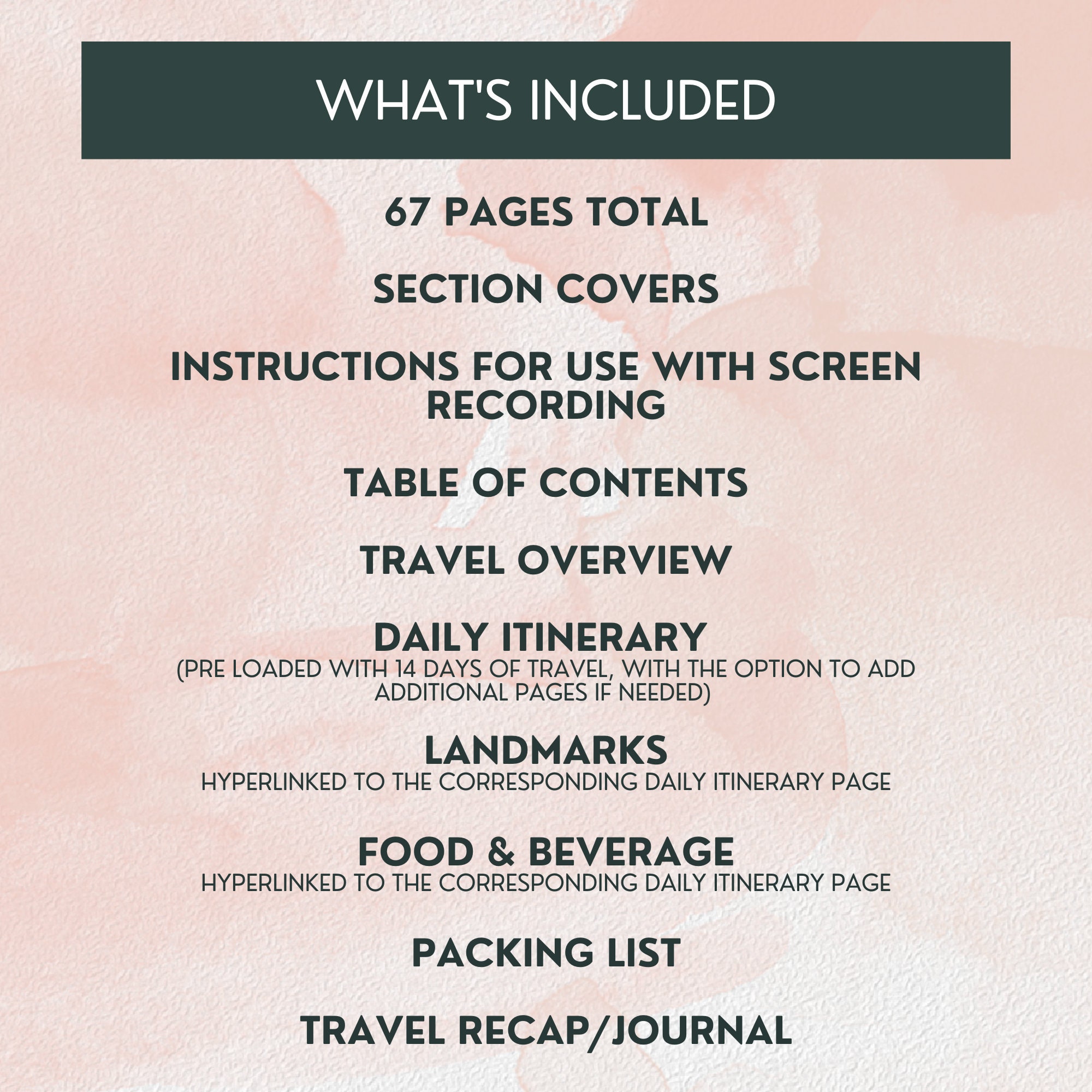 Digital Travel Guide, Editable Travel Planner, Aesthetic Travel ...