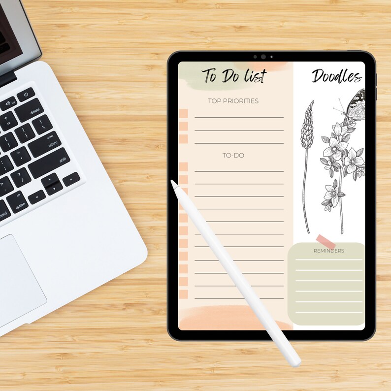 Digital to Do List, To-do List, Printable, Goodnotes, Doodles, Coloring ...