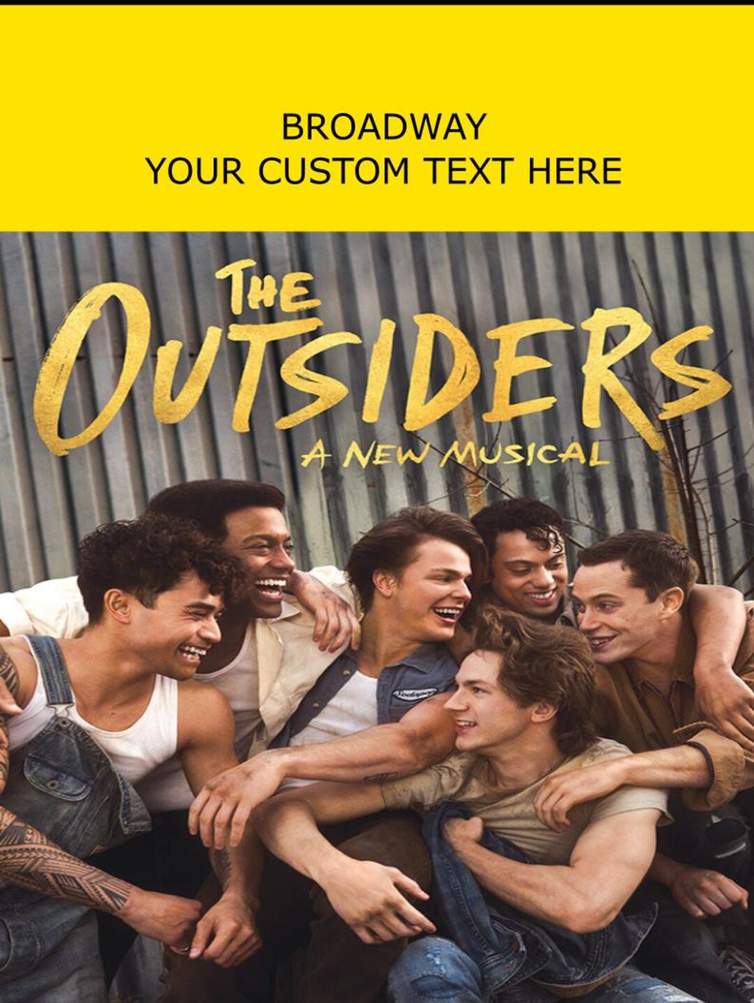 The Outsiders the Musical Playbill Ornament-made to Order - Etsy