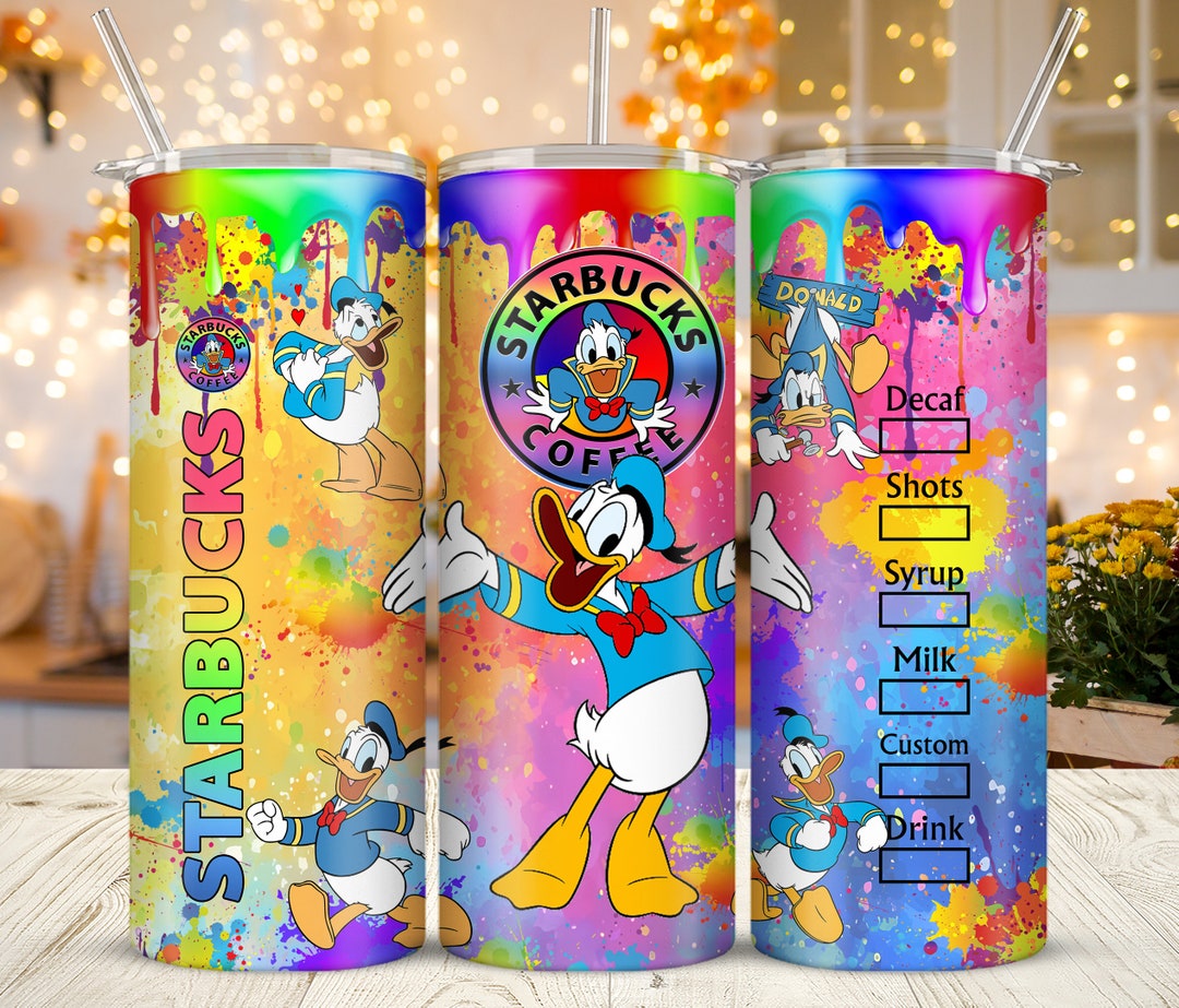 Gradient Dripping Mickey Mouse 20oz Skinny Tumbler Sublimation Cartoon ...