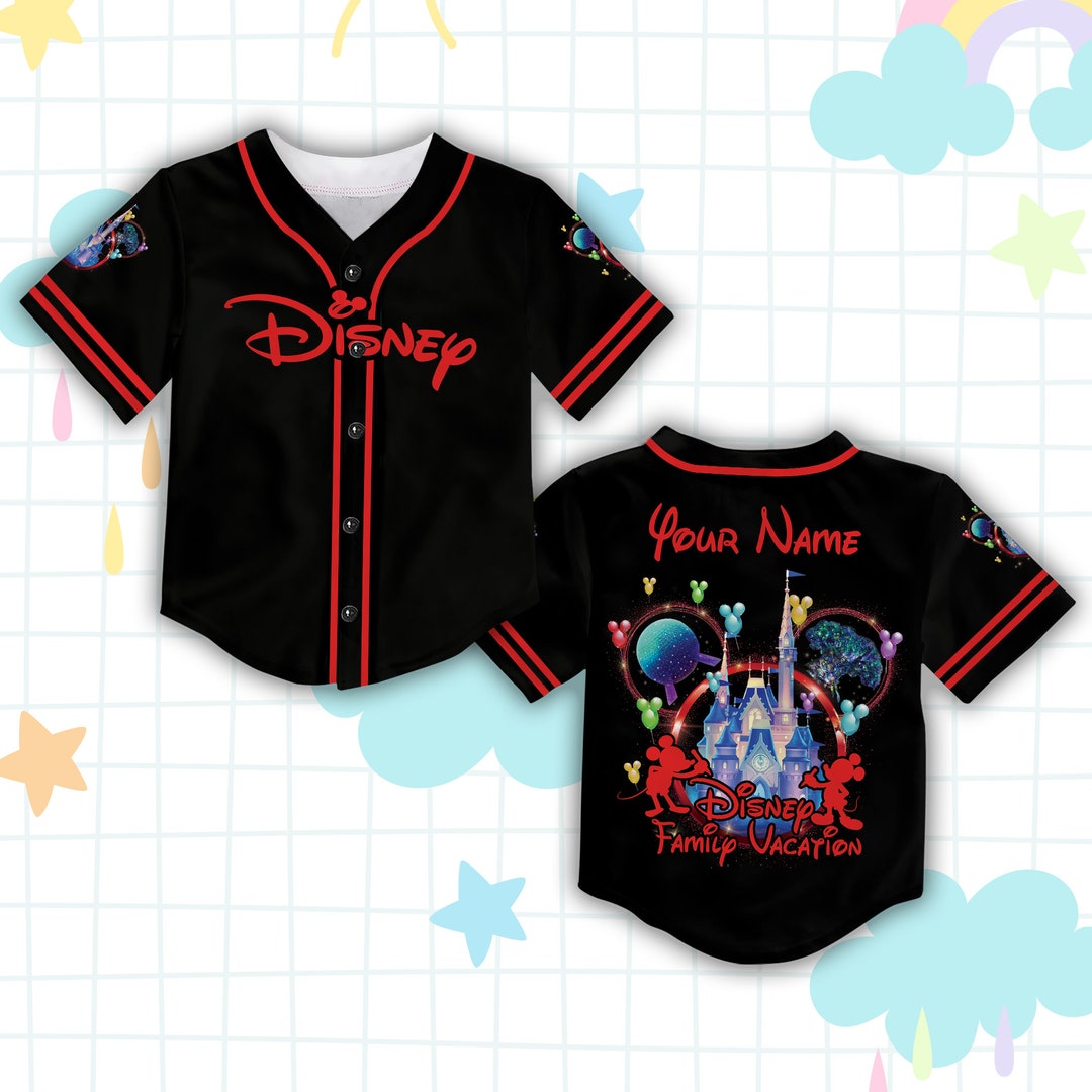 Custom Ddisneyland Baseball Jersey Disneyy Vacation Matching Shirt ...