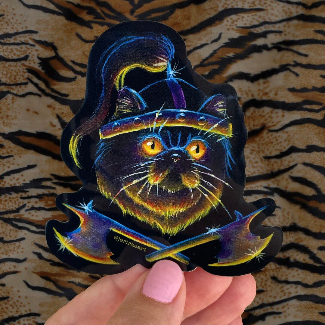 Battle Cat Sticker Laptop Sticker Car Bumper Water Bottle War Black ...