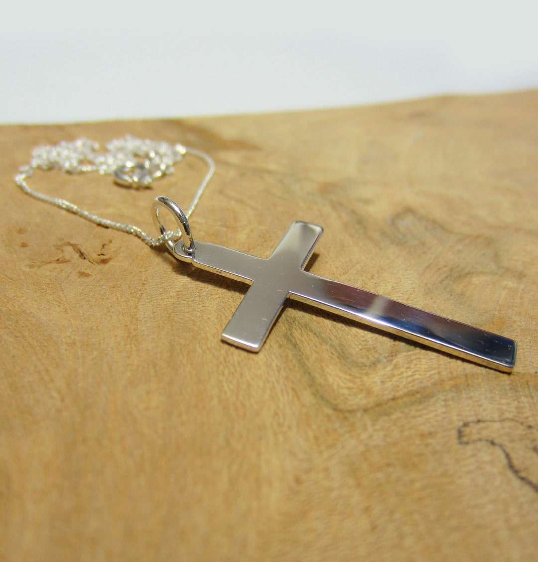 Buffy Cross Necklace / Buffy the Vampire Slayer / LARGE Sterling Silver ...
