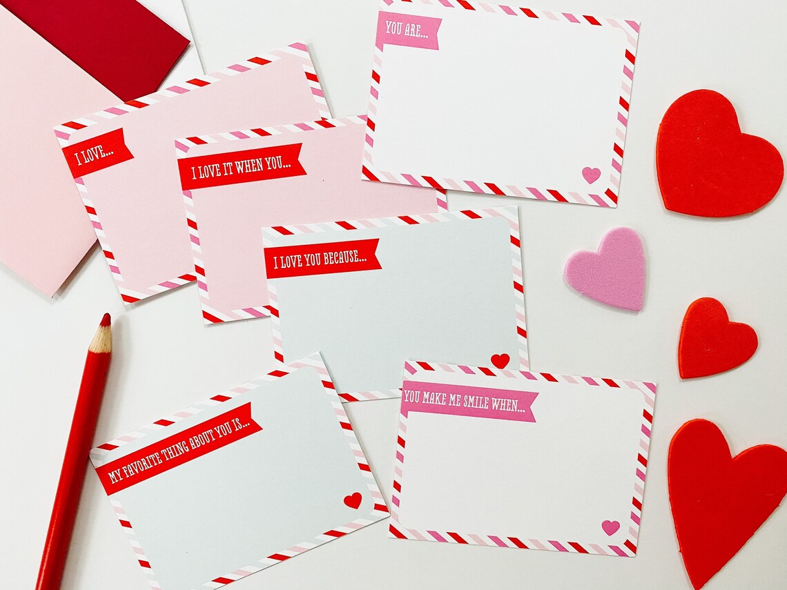 Love Notes for Kids Mini Love Note Cards for Him Valentines | Etsy