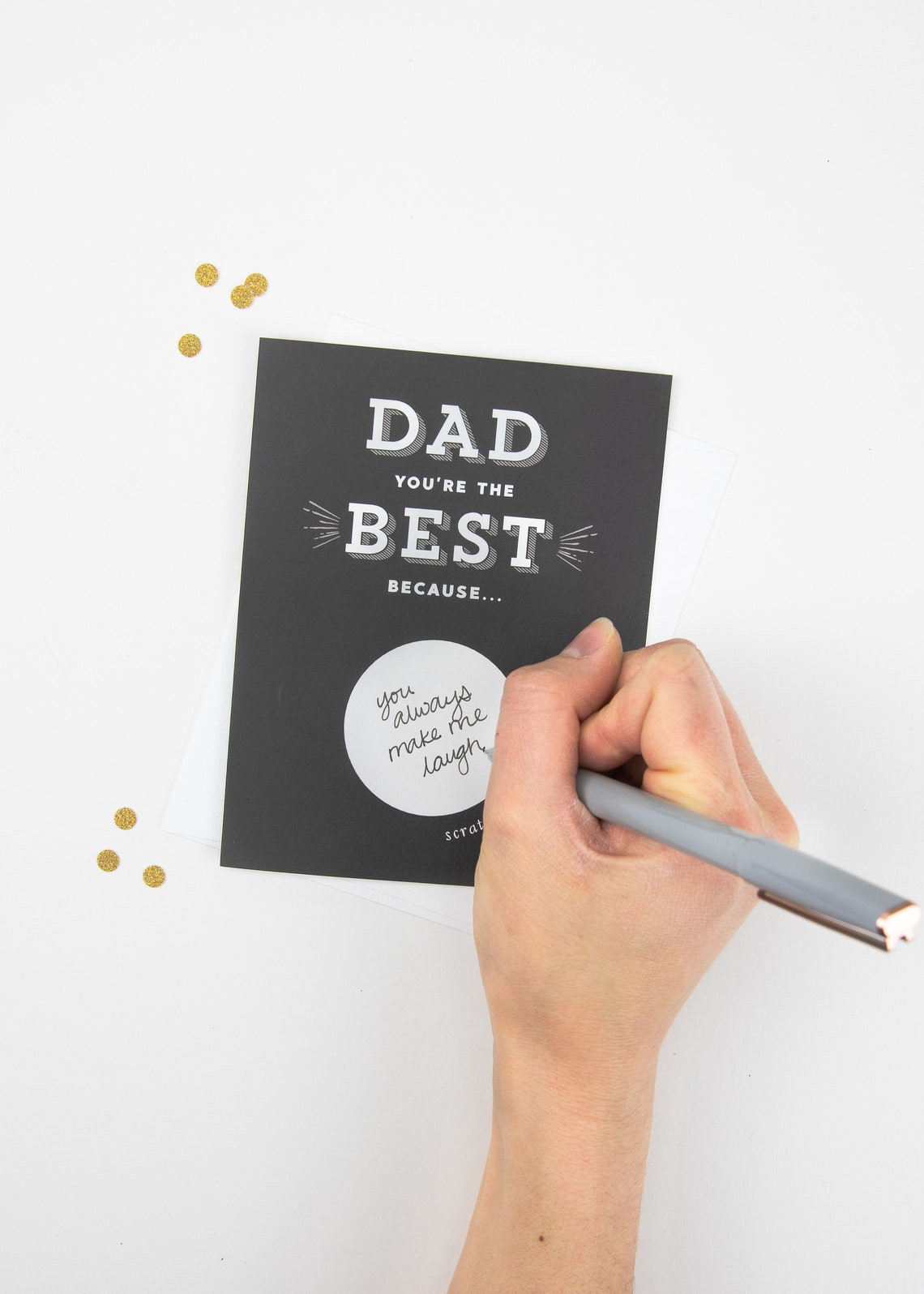 Personalized Scratch off Card for Dad Fathers Day Card Funny, Fathers ...