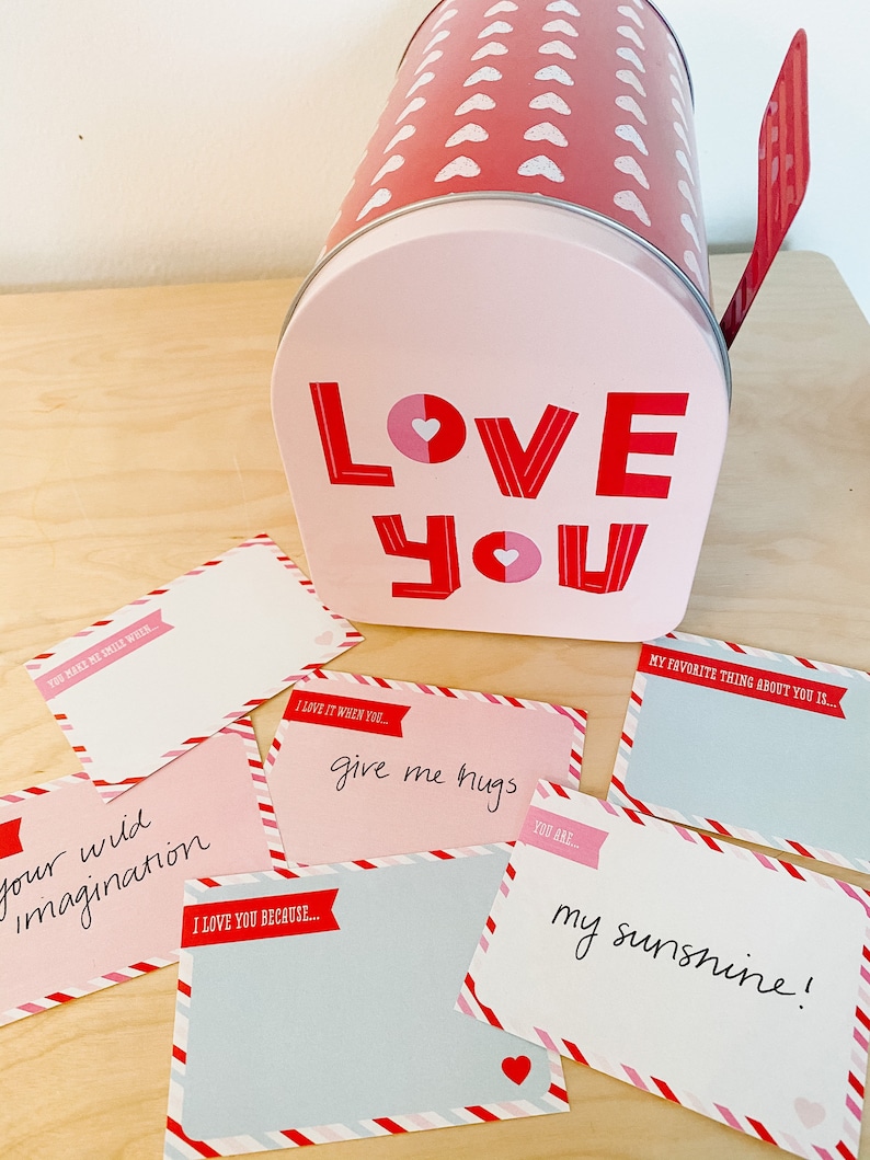 Love Notes for Kids, Mini Love Note Cards for Him Valentines Gift for ...