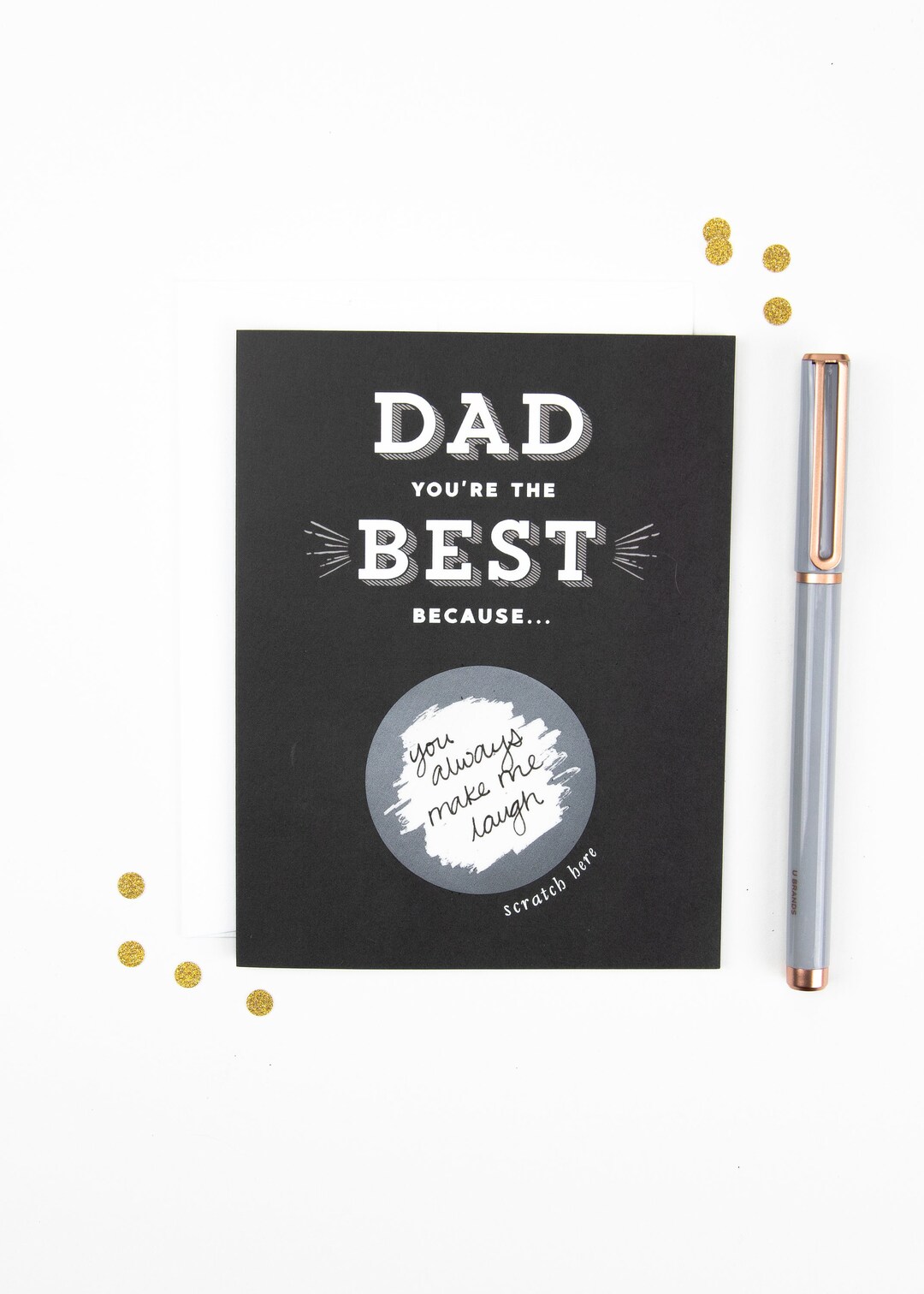 Personalized Scratch off Card for Dad Fathers Day Card Funny, Fathers ...