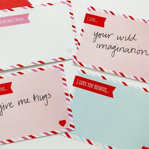 Love Notes for Kids, Mini Love Note Cards for Him Valentines Gift for ...