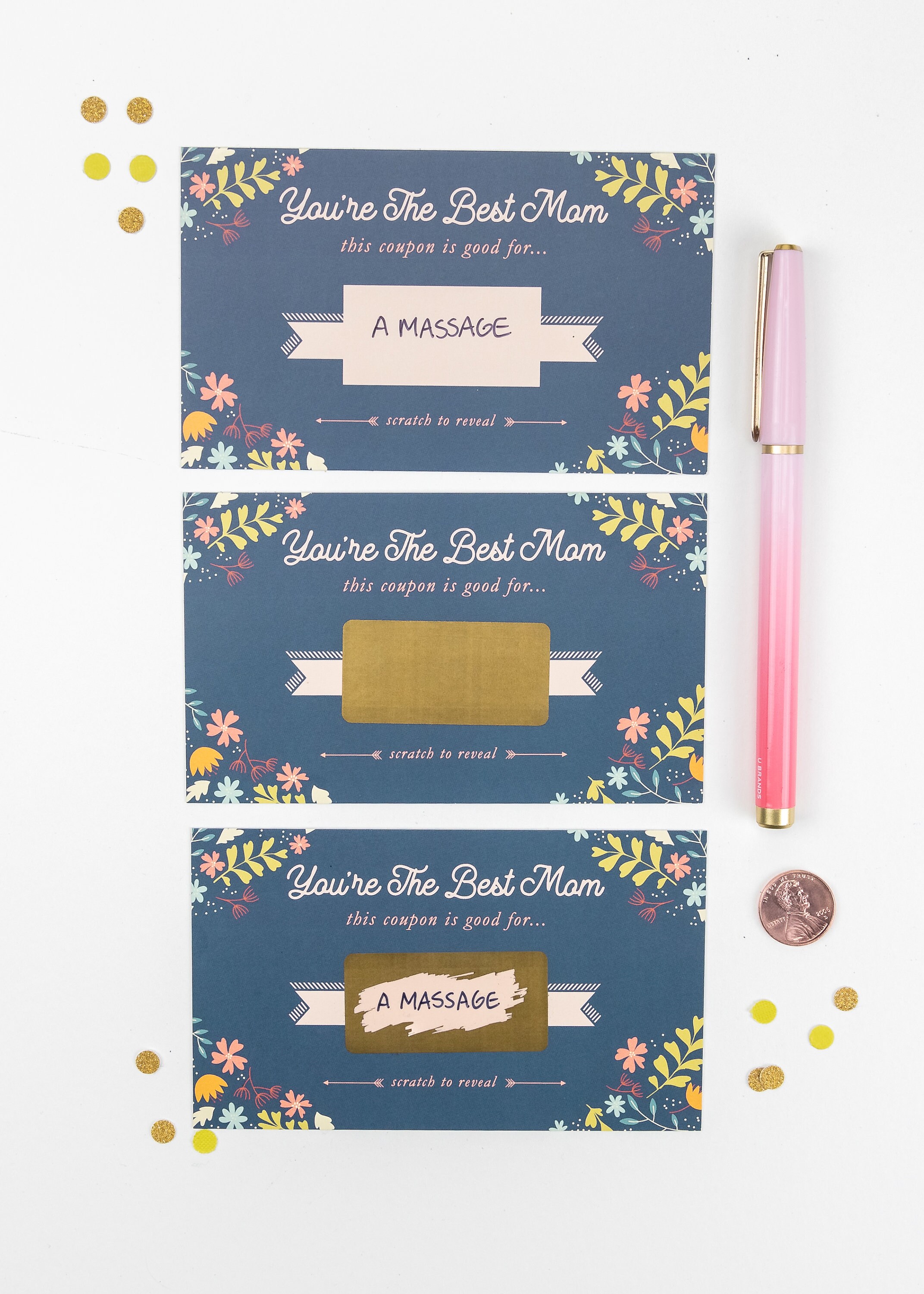 Scratch-off Coupons for Mom Personalized Gift for Wife Mothers | Etsy