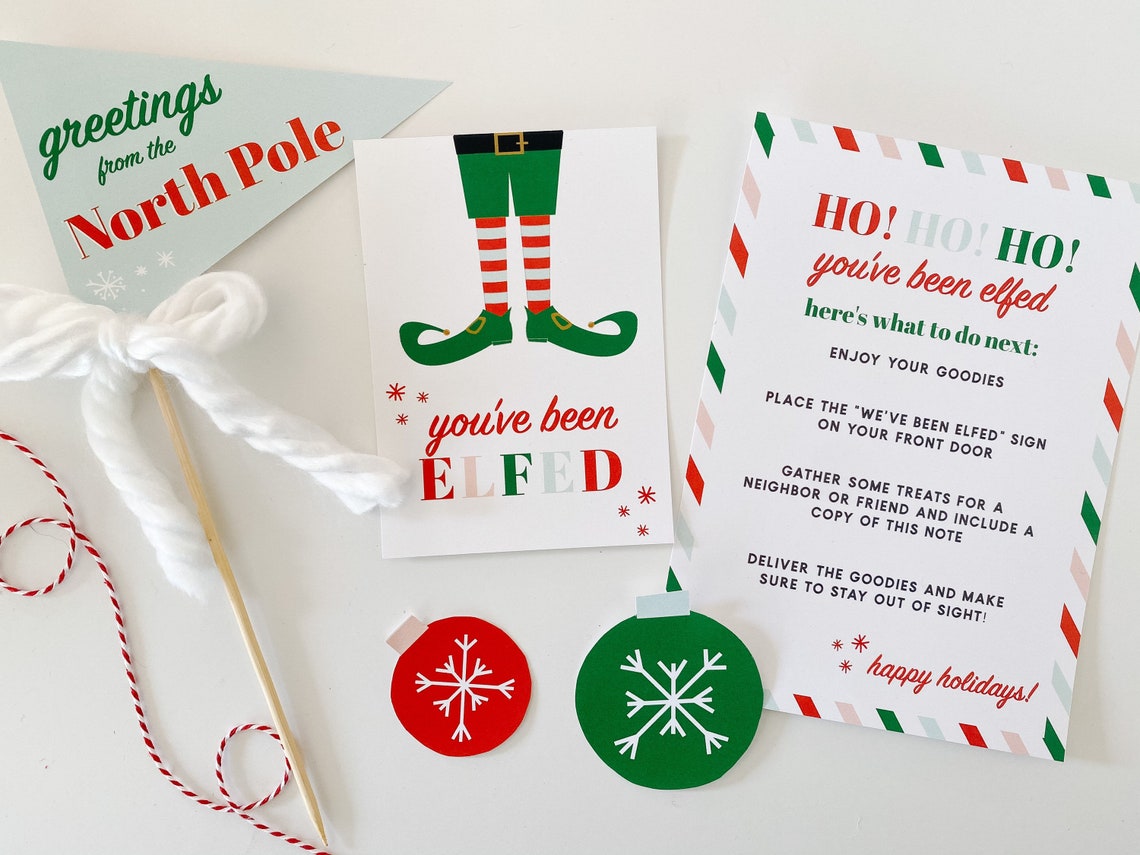 You've Been Elfed Printables You've Been Elfed Diy - Etsy