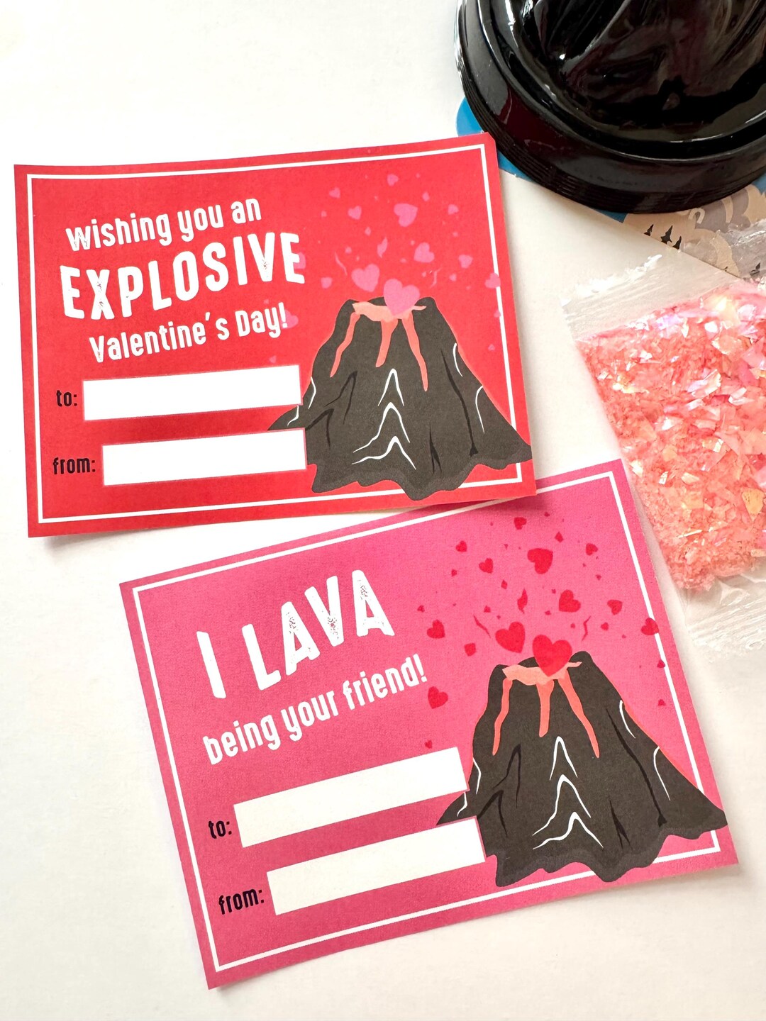 Volcano Valentine Tag Printable | “I Lava You” Valentine | Kids ...