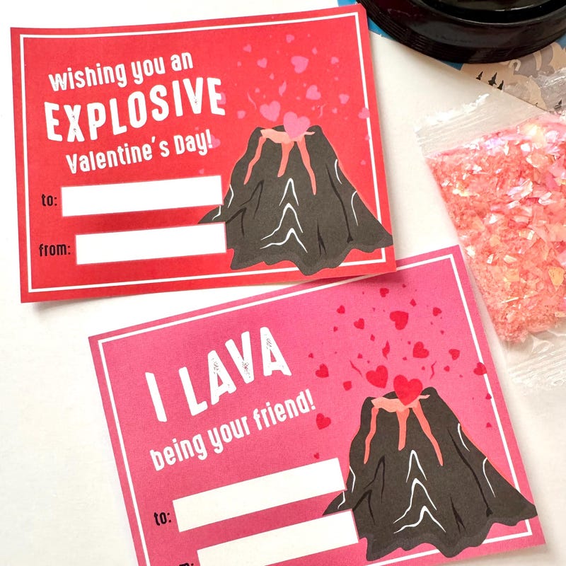 Volcano Valentine - Etsy