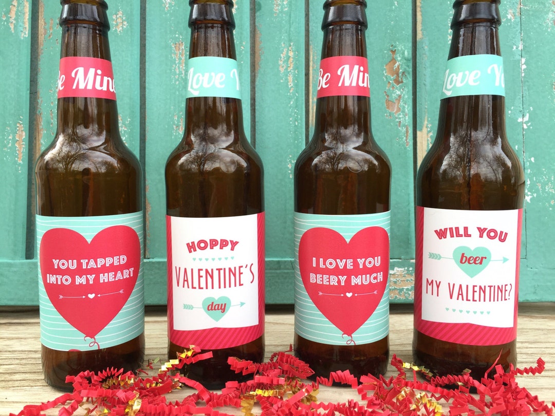 Valentines Beer Labels Valentines Day Gift for Him Gift for Husband ...