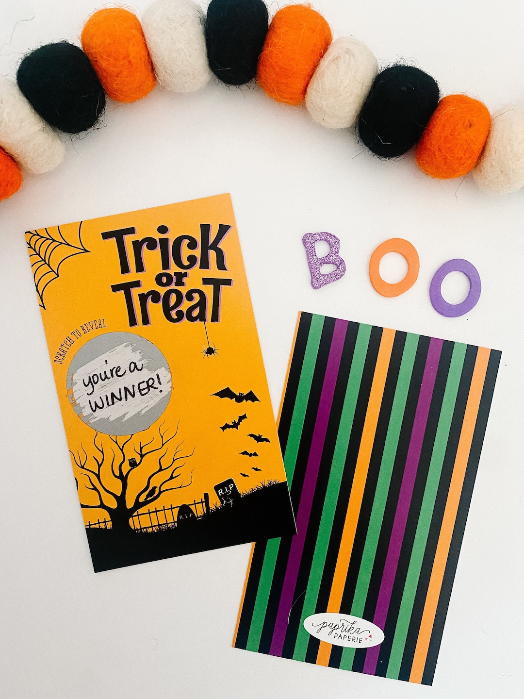 Halloween Party Game - Scratch-off Cards - Kids Non Candy Halloween ...