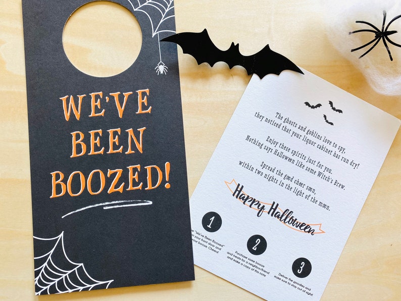 You've Been Boozed Kit, Halloween Beer Label Boo Kit, Adult Halloween ...