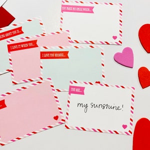 Love Notes for Kids, Mini Love Note Cards for Him Valentines Gift for ...