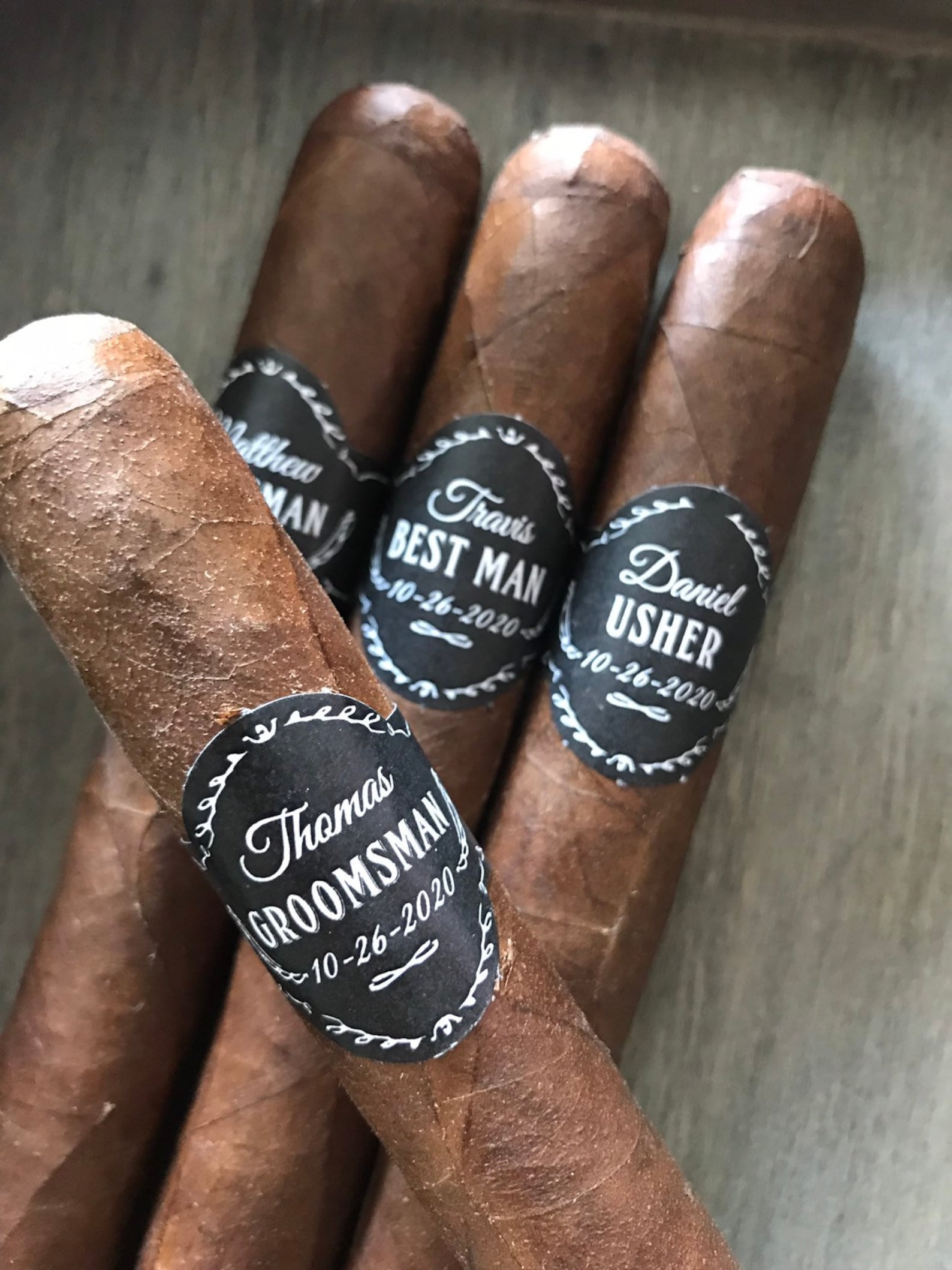 Wedding Cigar Bands for Groomsmen Best Man Proposal Set of 16 Cigar ...