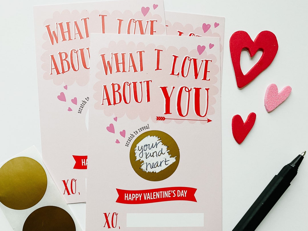 Valentines Postcard Scratch off From Teacher - Valentine Postcards for ...
