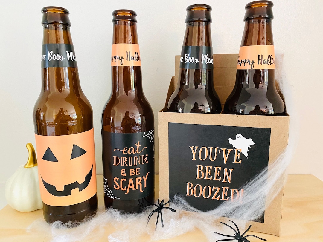 You've Been Boozed Kit, Halloween Beer Label Boo Kit, Adult Halloween ...
