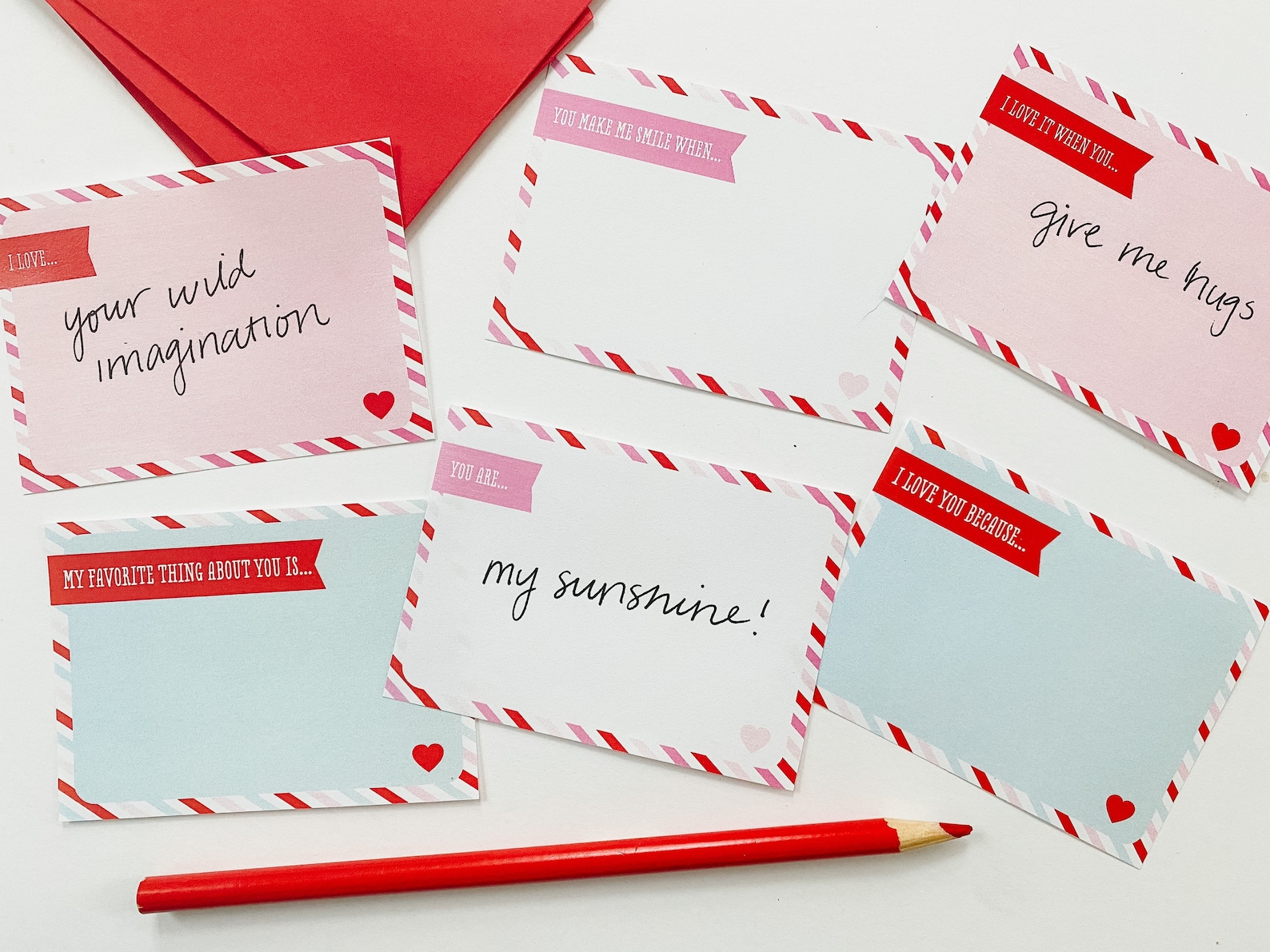 Love Notes for Kids, Mini Love Note Cards for Him Valentines Gift for ...