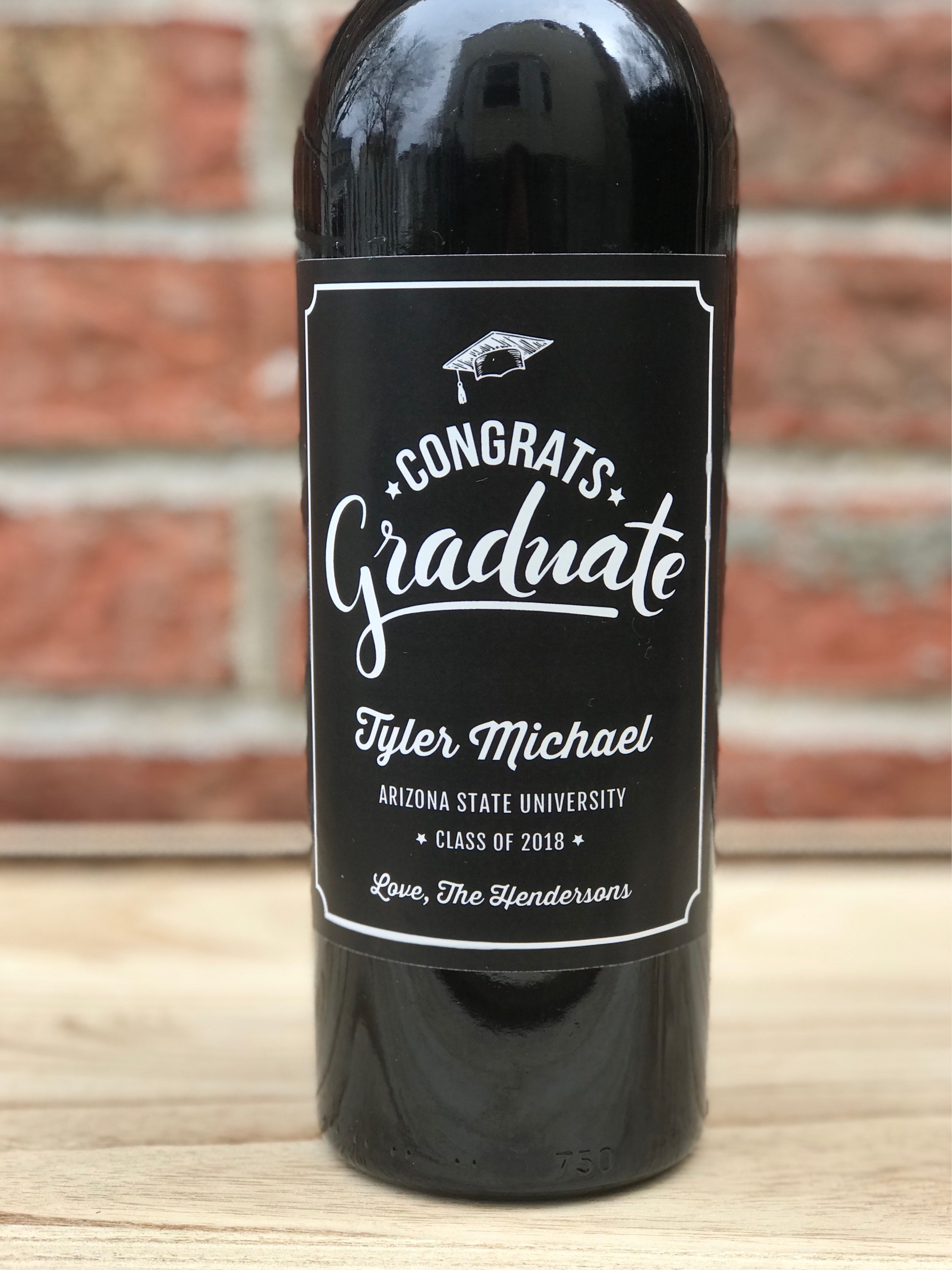 Graduation Wine Labels, Graduation Gift, Grad Party Decorations, Class ...