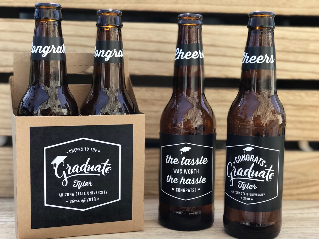 Personalized Graduation Beer Labels: College Grad Gift - Etsy