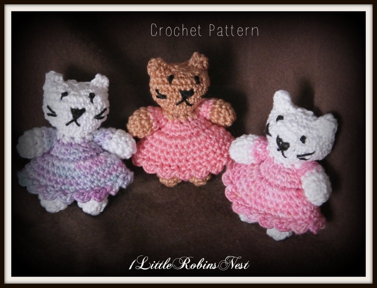 CROCHET PATTERN: Little Miss Kitty Amigurumi Crochet Pattern, Mini ...