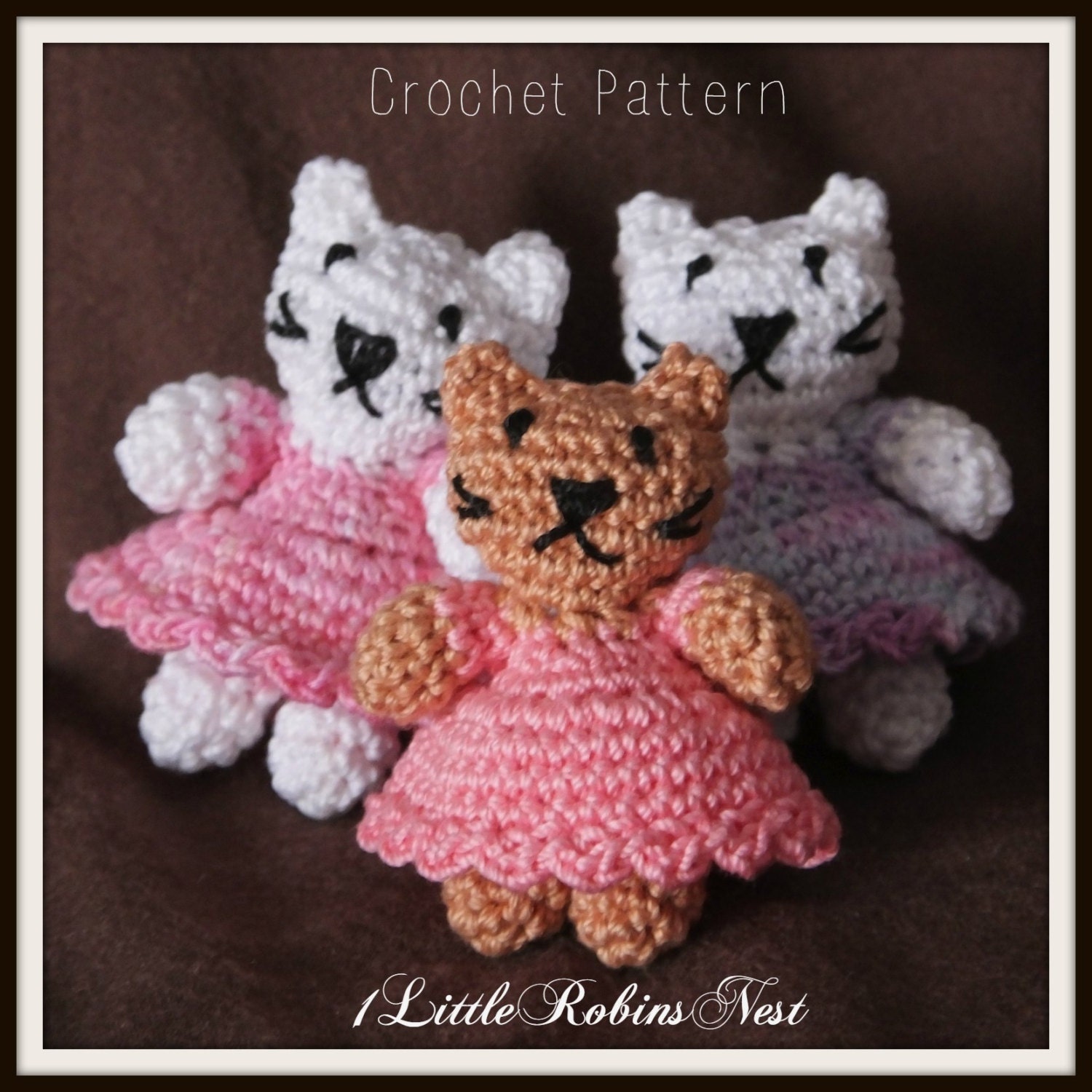 CROCHET PATTERN: Little Miss Kitty Amigurumi Crochet Pattern, Mini ...