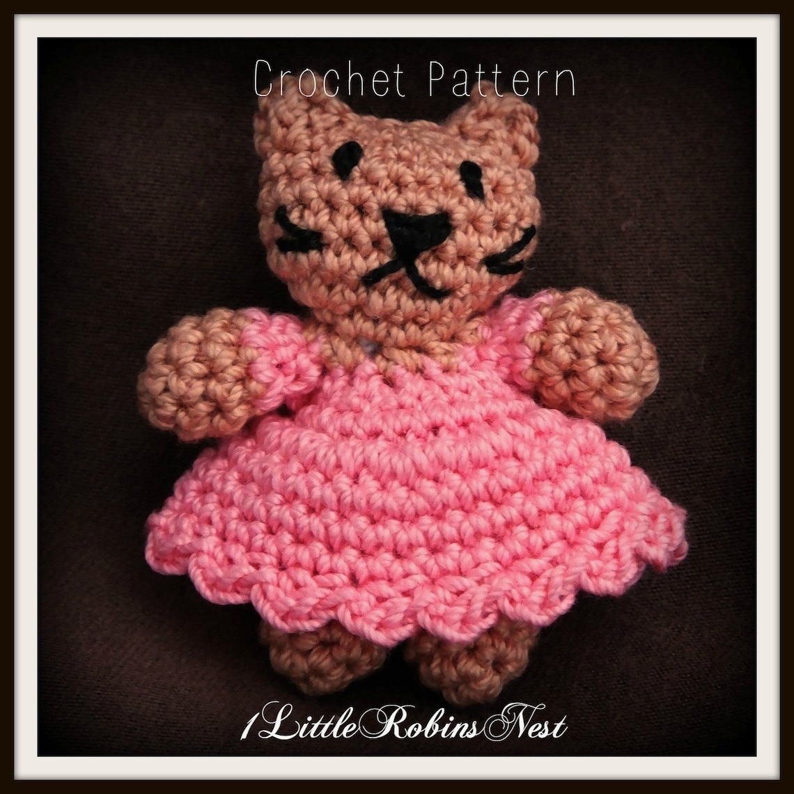 CROCHET PATTERN: Little Miss Kitty Amigurumi Crochet Pattern, Mini ...
