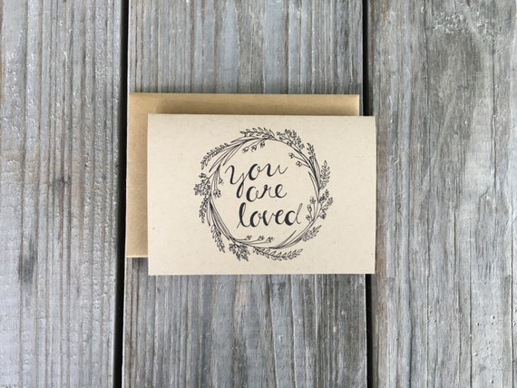 You Are Loved Card Set Cute Note Card Set Thinking of You | Etsy
