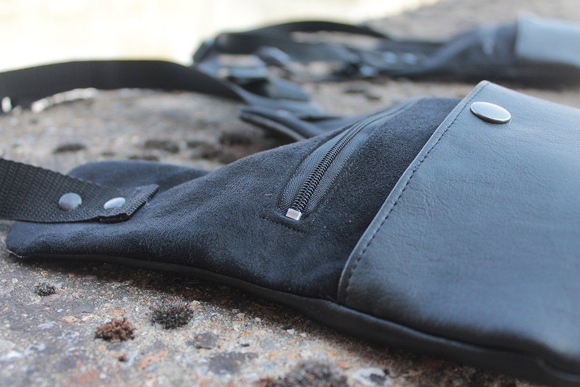 Double Holster BLACK SPLIT LEATHER - Etsy