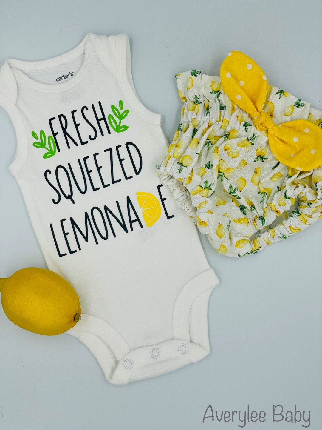 Fresh Squeezed Lemonade | Lemonade Outfit | Lemon Bodysuit | Baby Lemon ...