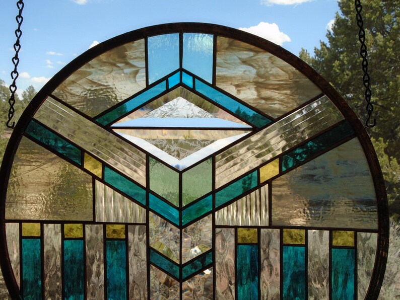 Stained Glass Window Panelperfect Prairie FLW - Etsy