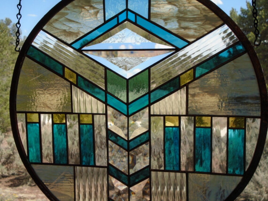 Stained Glass Window Panelperfect Prairie FLW - Etsy