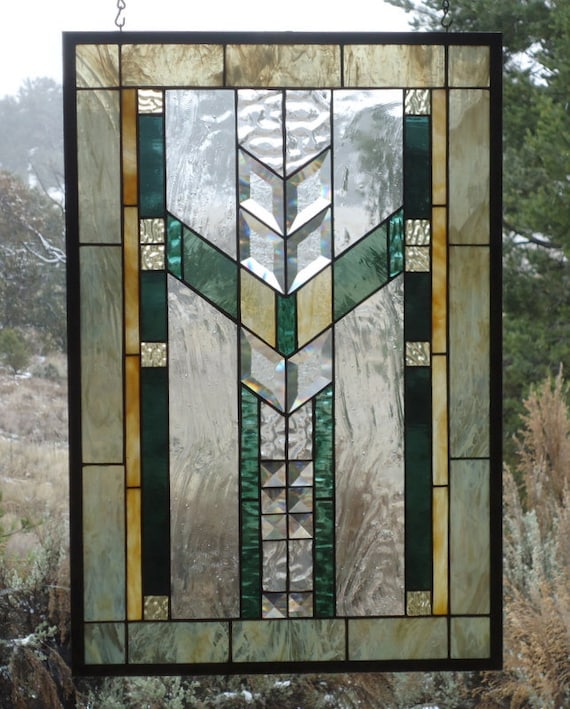 Mission Stained Glass Panel - Glass Designs