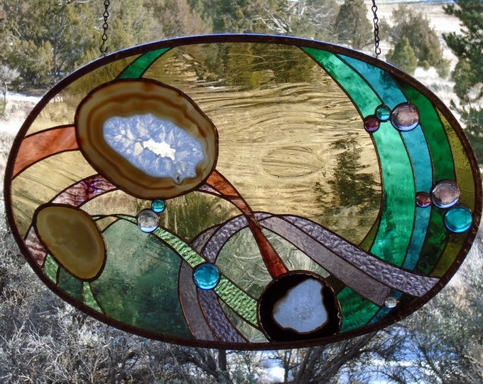Stained Glass Window, BRAZILIAN BEAUTY, Brazilian Agates,european Hand ...