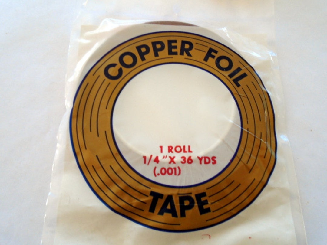 1/4 " COPPER FOIL, Edco,copper Back, Made in U.S.A. 36 Yards, 1 Roll - Etsy