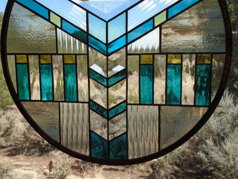 Stained Glass Window Panelperfect Prairie FLW - Etsy