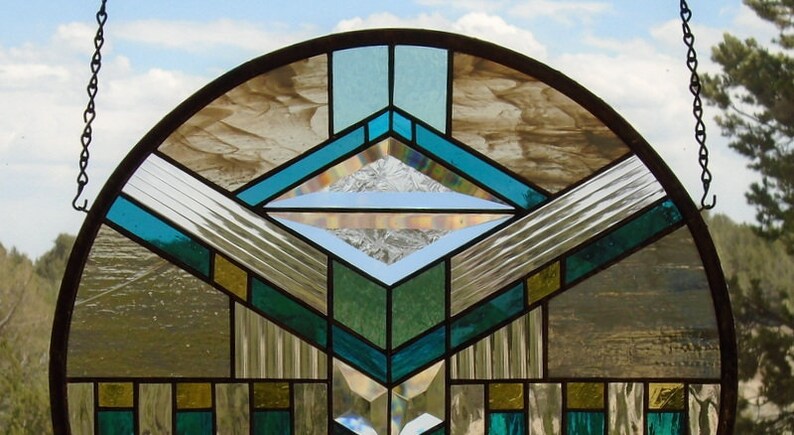 Stained Glass Window Panelperfect Prairie FLW - Etsy