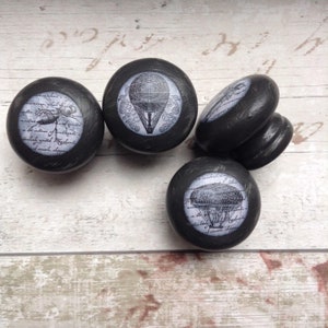 Steampunk Handles Decoupaged Drawer Knobs Steampunk Decor - Etsy