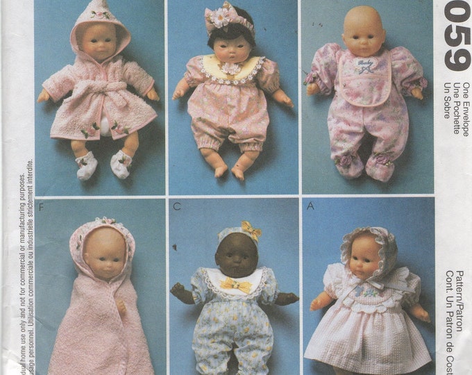 8" - 10", 11" - 13", 14" - 16" Baby Doll Clothes Sewing Pattern, Romper ...