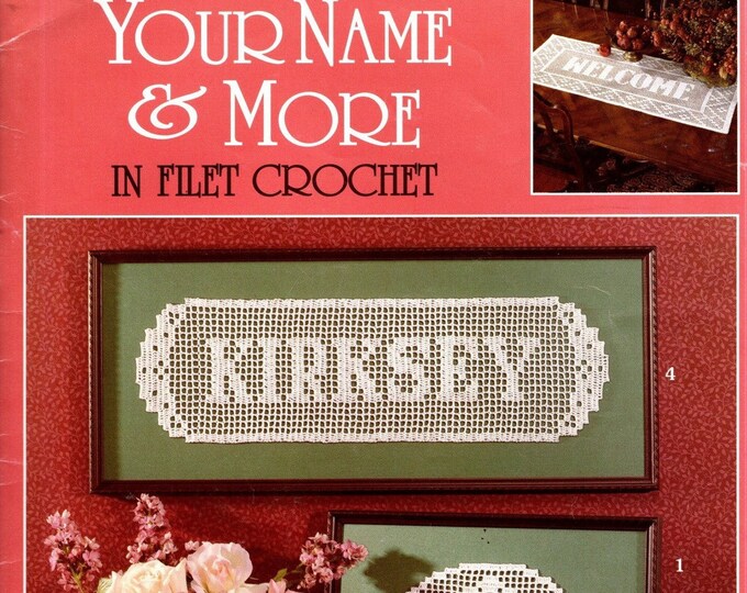 Your Name & More in Filet Crochet Patterns God Bless Home Hanger ...