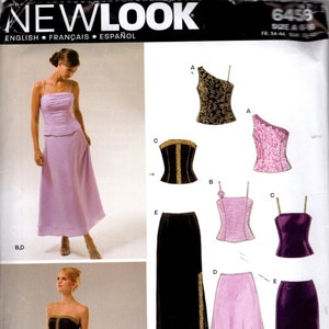 Misses Skirt and Top Sewing Pattern, Simplicity New Look 6456 Size 6 8 ...