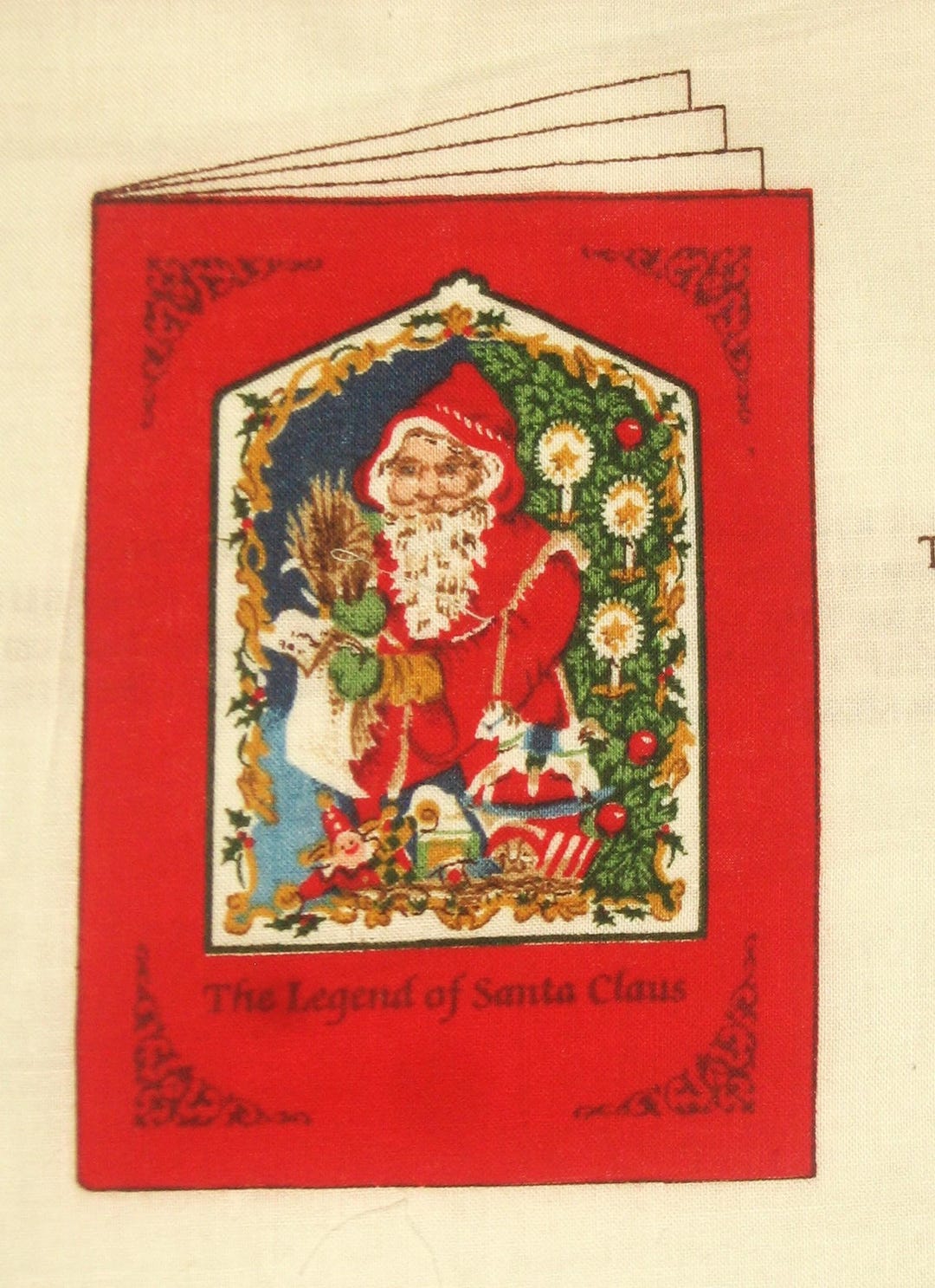 The Legend of Santa Claus Soft Book Cut and Sew Fabric Panel Cranston ...