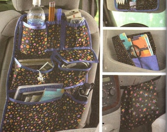 Car Seat Visor Trunk Organizers Map Folder Trash Bag Sew Pattern ...