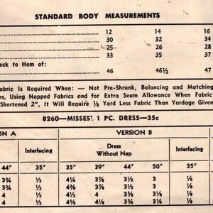 Vintage 50's One Piece Dress Sewing Pattern Simplicity Designers No ...