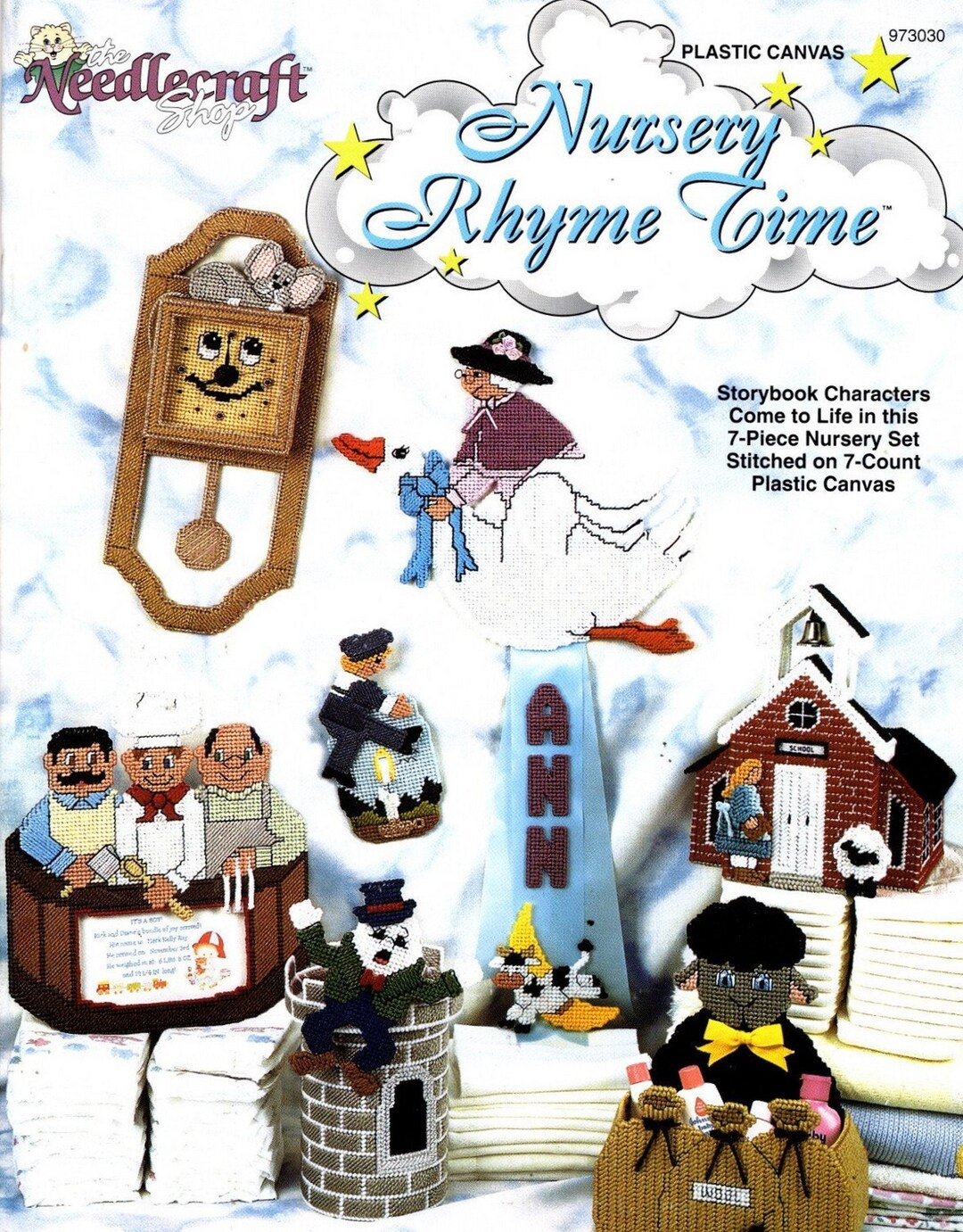 Nursery Rhyme Time Storybook Character Plastic Canvas Pattern - Etsy